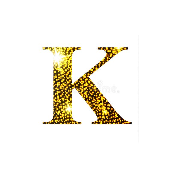 Golden K Letter Stock Illustrations – 2,516 Golden K Letter Stock ...