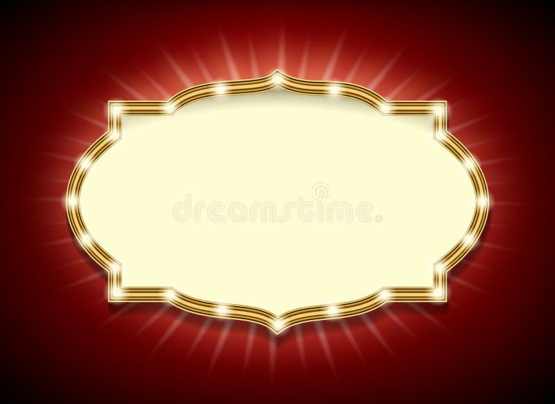 Golden light board stock illustration. Illustration of electric - 371685014