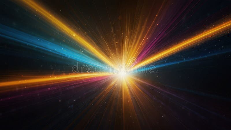 Golden Light Burst through Abstract Shapes a Stunning Artistic ...