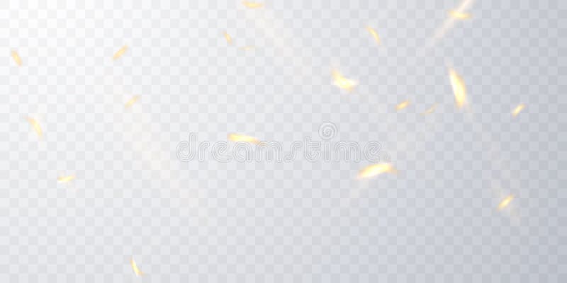 Golden Light Confetti Background Vector Illustration Carnival and Party ...