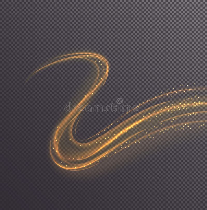Golden Light Effect or Abstract Flash Stock Vector - Illustration of ...