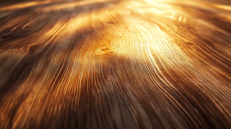 Golden Light Illuminates Rich Wood Grain Texture Stock Illustration ...