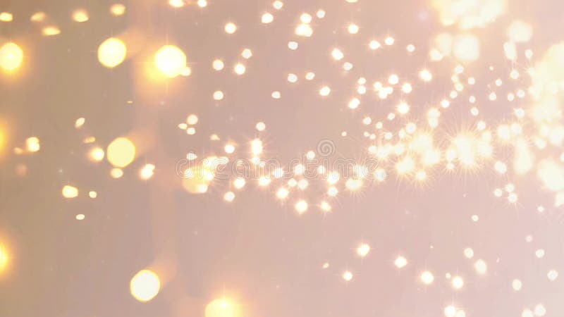 Golden Light Particles Floating in Soft Blur Stock Video - Video of ...