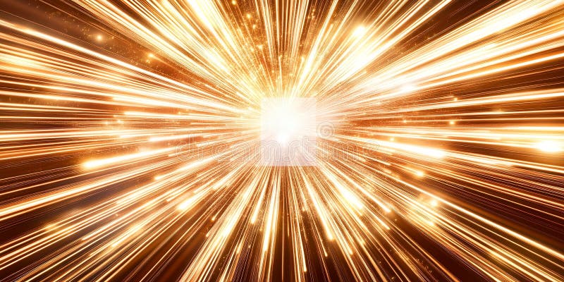 Golden Light Rays Burst Background Energy Speed Success Abstract Stock ...