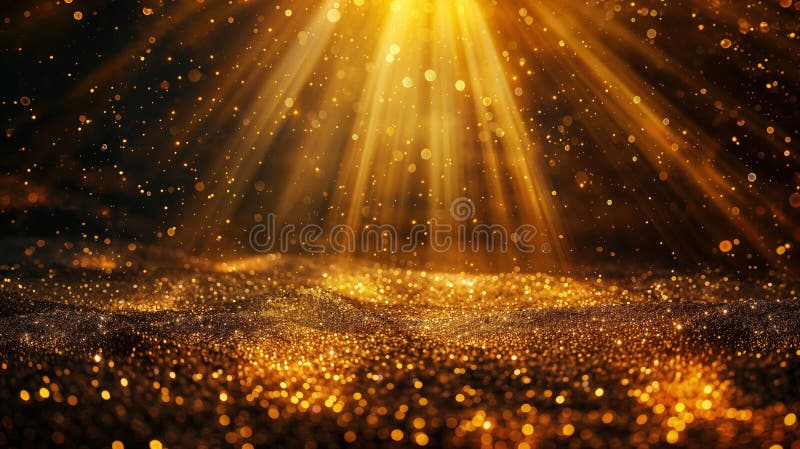 Golden Light Rays Isolated stock image. Image of illumination - 326232471