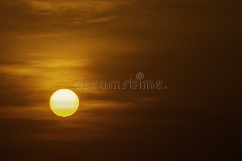 The Golden Light of the Sun and Clouds in the Sky Stock Image - Image ...