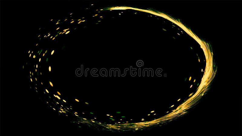 Abstract Light Trail Circle in Dark Background Stock Video - Video of ...
