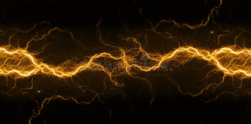 Lightning Abstract Thunderstorm Digital Rendering Stock Illustration ...