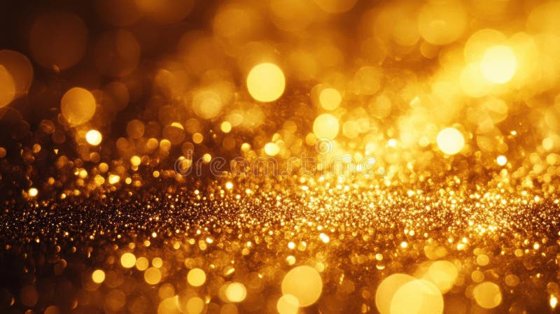 Golden Lights Shine, Radiating a Warm, Festive Glow, Creating a Shiny ...