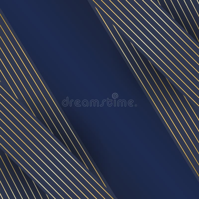 Golden Lines Decorate Background Vector Illustration Stock Vector ...