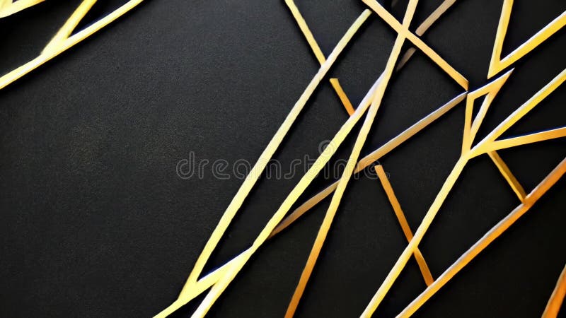 Golden Lines are Moving and Creating Dynamic Patterns on a Black ...