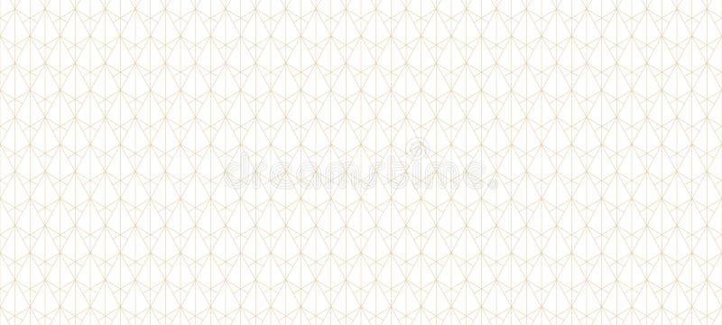Golden Lines Pattern. Vector Geometric Seamless Texture with Subtle ...