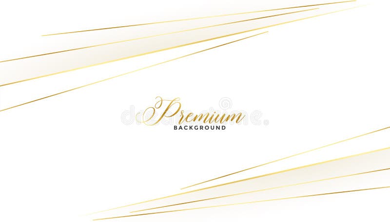 Golden Lines Style Luxury White Background Stock Vector - Illustration ...