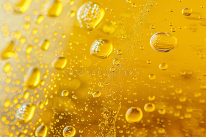 Golden Liquid with Bubbles is Perfect for Design Projects, Featuring an ...