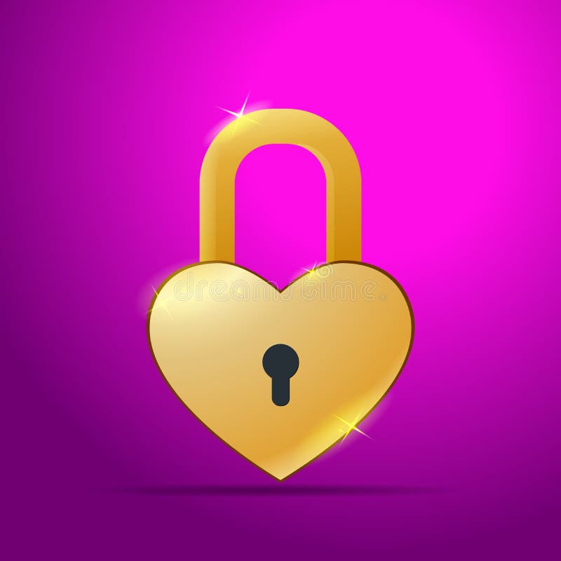 Red Heart and Gold Wreath. Vector Illustration Stock Vector ...