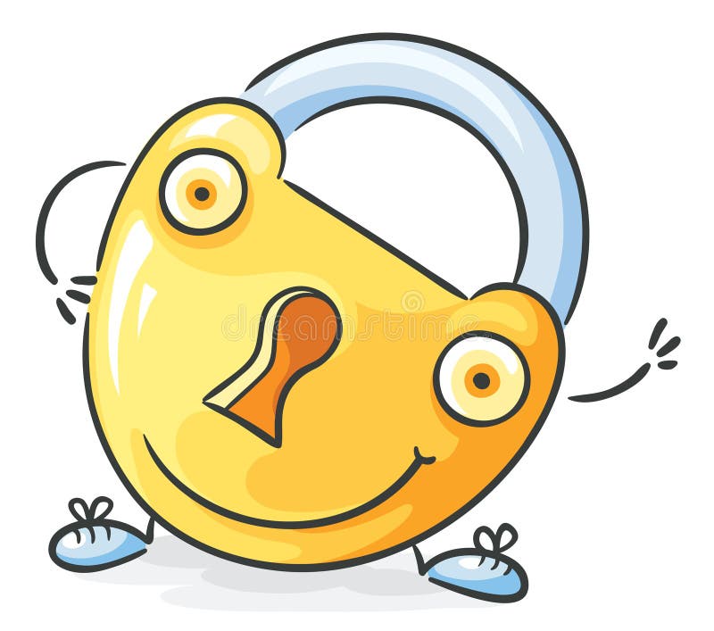 Lock Smiling stock vector. Illustration of grin, smiling - 11845271