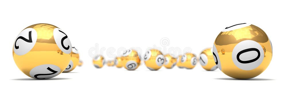 Golden lottery balls stock illustration. Illustration of golden - 60268645