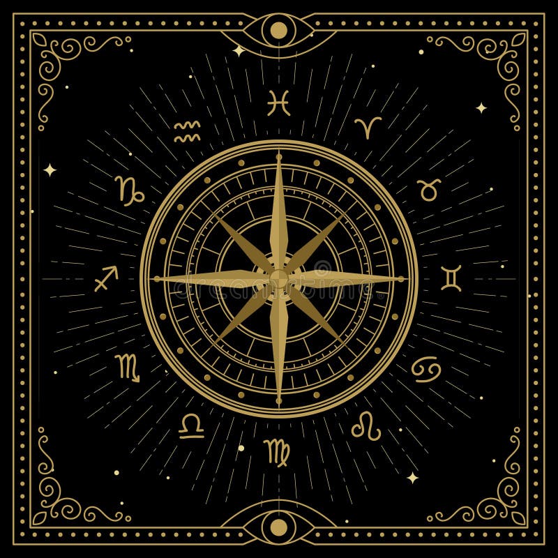 Boho Compass Stock Illustrations – 123 Boho Compass Stock Illustrations ...