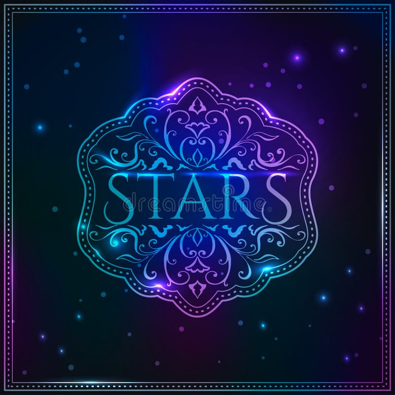 Golden Luxury Magic Party Design Template with Stock Illustration ...