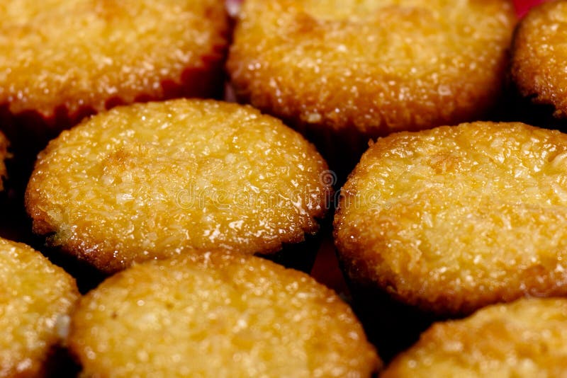 Golden Macaroons - Landscape Stock Photo - Image of yummy, round: 16412028