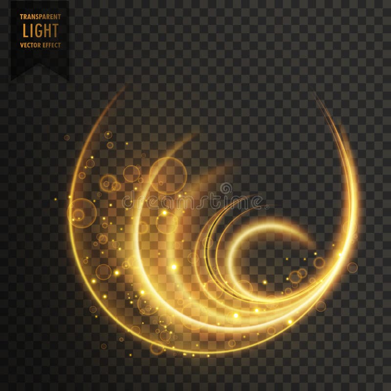 Golden Magic Vector Light Effect Stock Vector - Illustration of flare ...