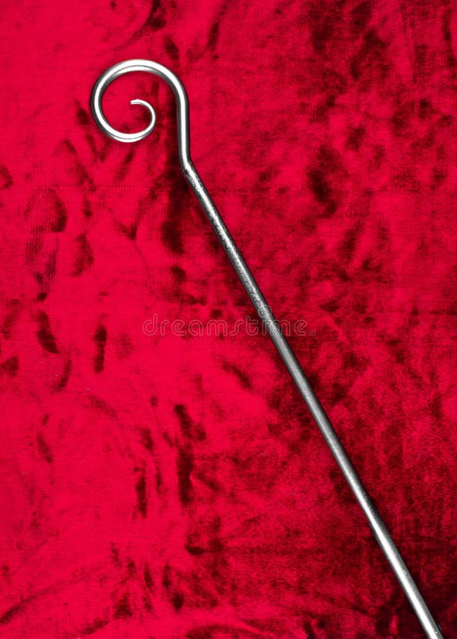 Golden Magic Wand on Red Velvet Stock Photo - Image of staff, stick ...