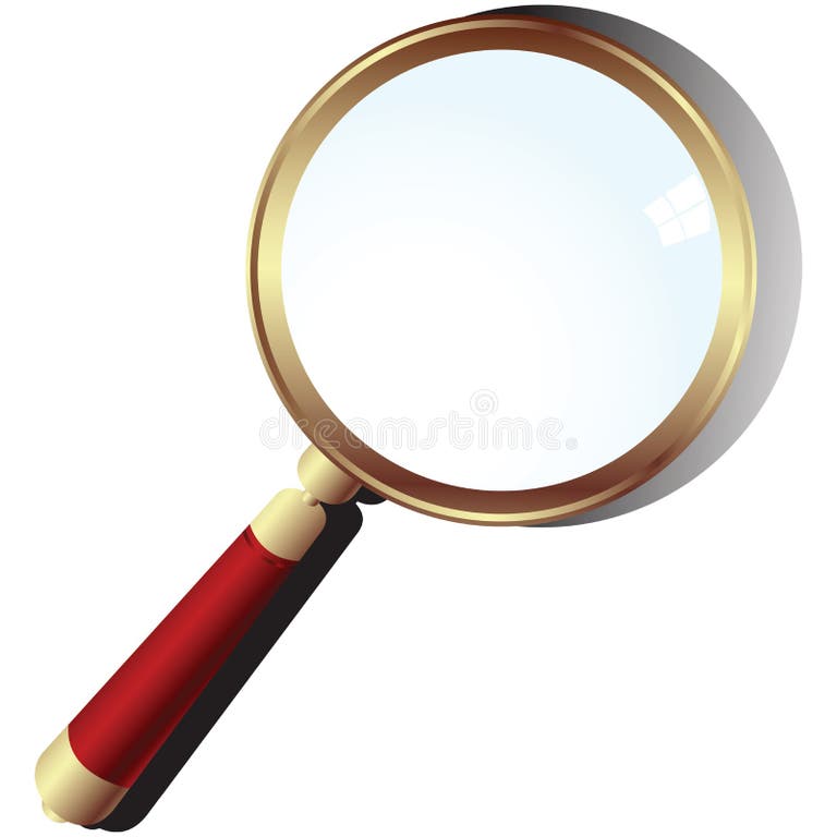Golden Magnifying Lens Stock Illustrations – 1,775 Golden Magnifying ...