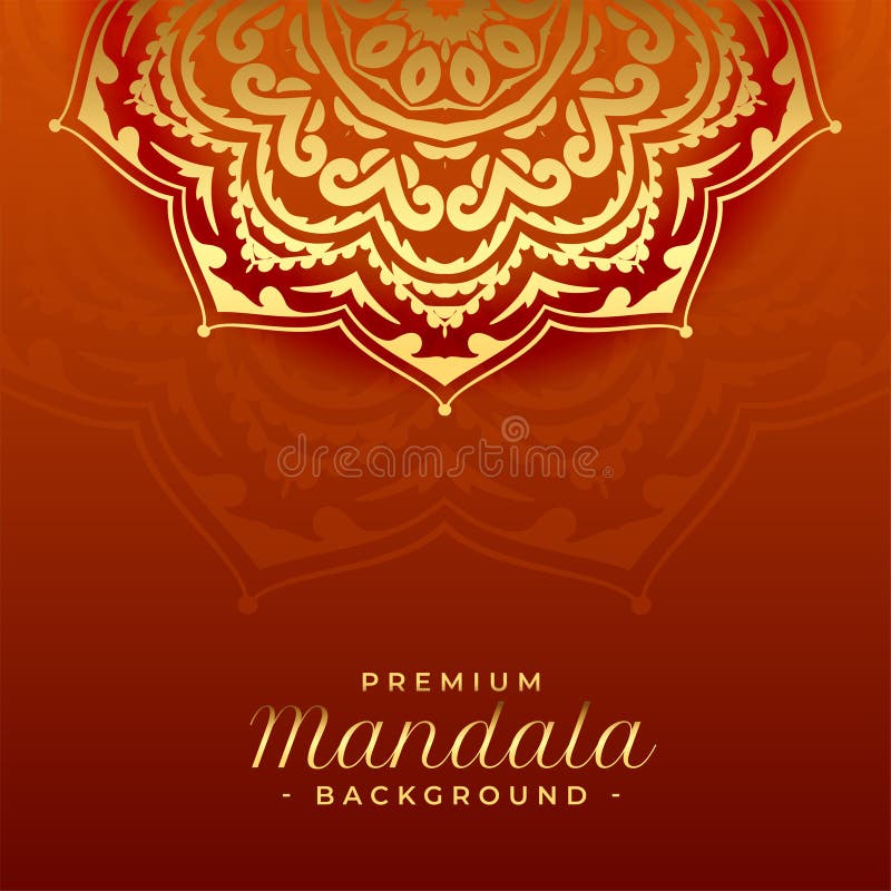 Golden Mandala Pattern Texture for Traditional Indian Textile Stock ...