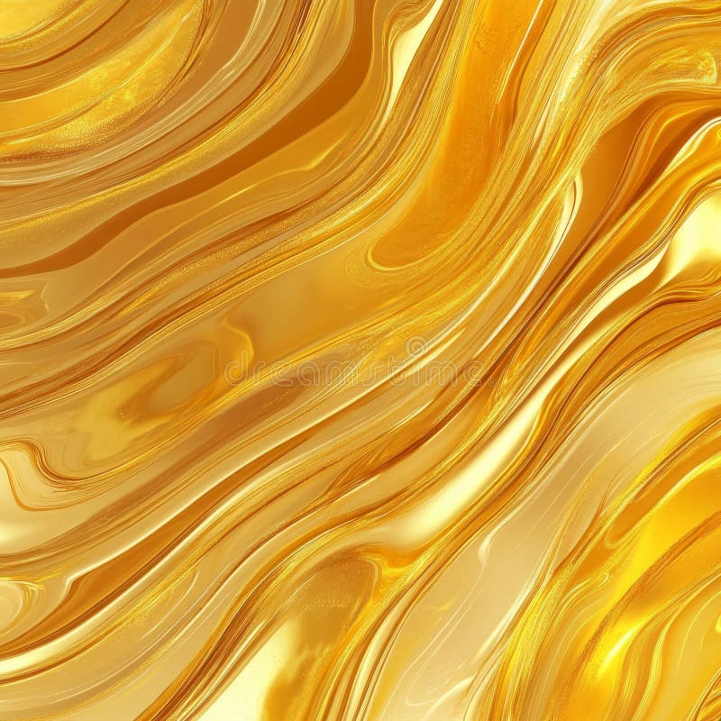 Golden Marble Pattern with Flowing Swirls and Textured Surface Stock ...