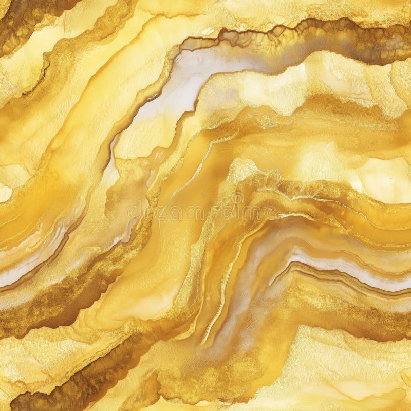 Golden Marble Texture Wavy Patterns Luxurious Abstract Design Stock ...