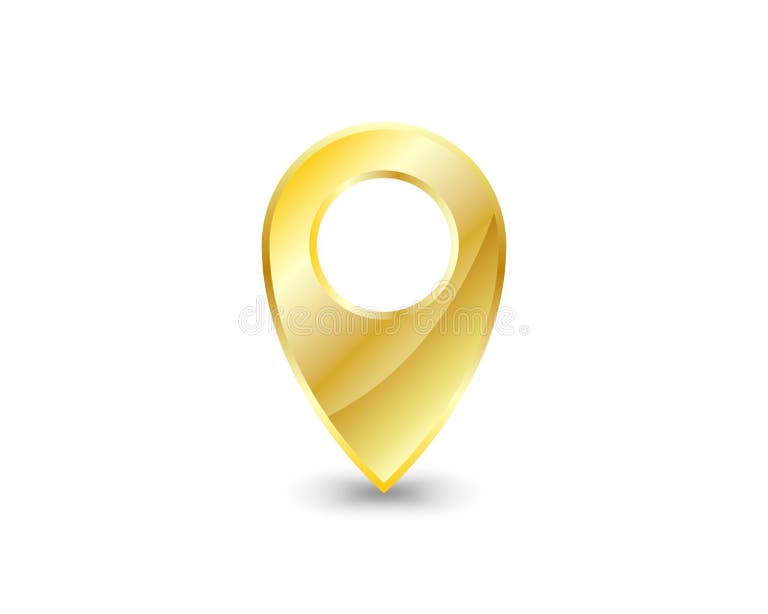 Gold Glitter Location Icon Stock Illustrations – 52 Gold Glitter ...