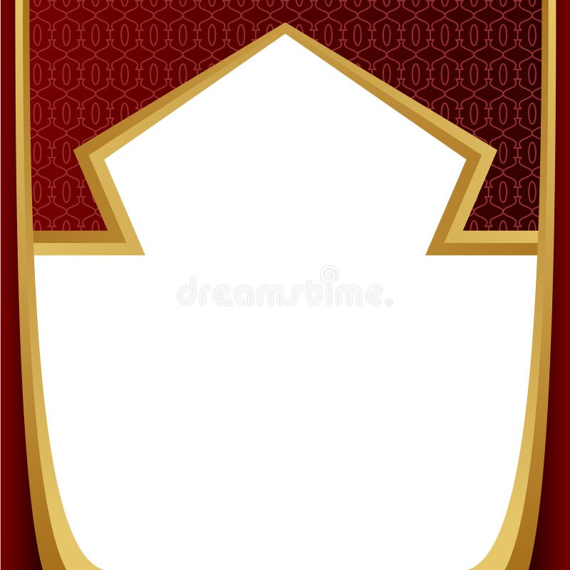 Golden and Maroon Modern Luxury Islamic Frame Decoration Stock Vector ...