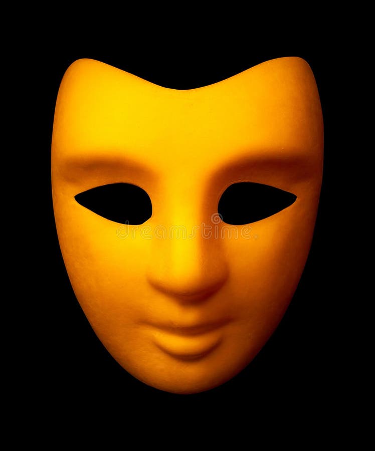 Golden mask stock photo. Image of symbol, masquerade - 14710658