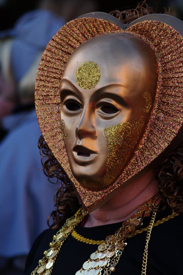 Golden mask editorial photo. Image of face, andalusia - 23551141