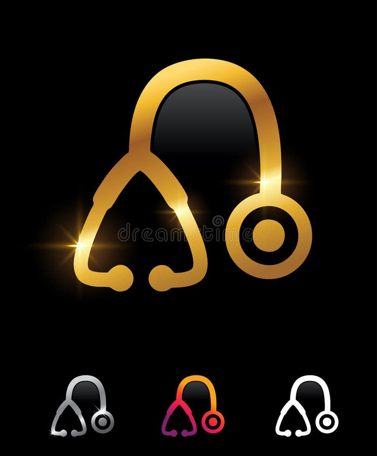 Golden Medical Device Syringe Vector Sign Stock Vector - Illustration ...