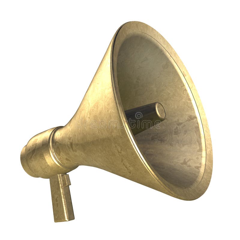 Megaphone Cone stock illustration. Illustration of cone - 12355941