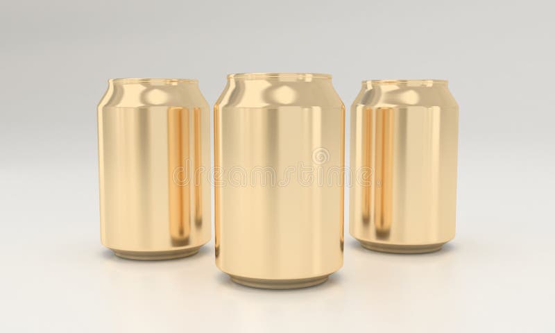 Metal Drinks, Juice and Soda Can Packaging Stock Illustration ...