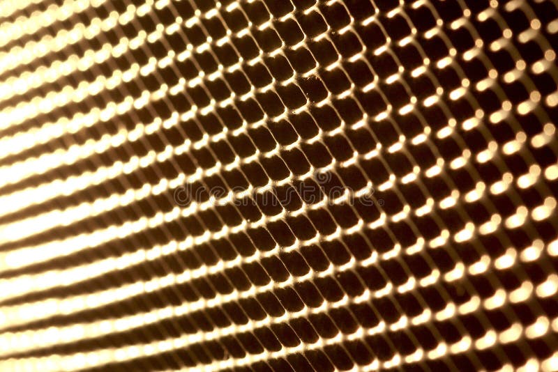Golden Metal Grid Picture. Image: 15620103