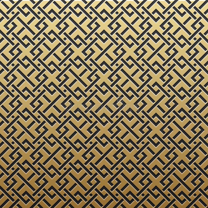 Golden Metallic Background with Geometric Pattern Stock Vector ...