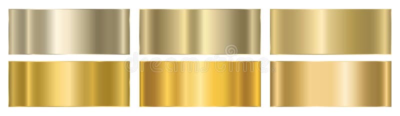 Metallic Gradient Background in Gold Color. a Plate with a Foil Texture ...