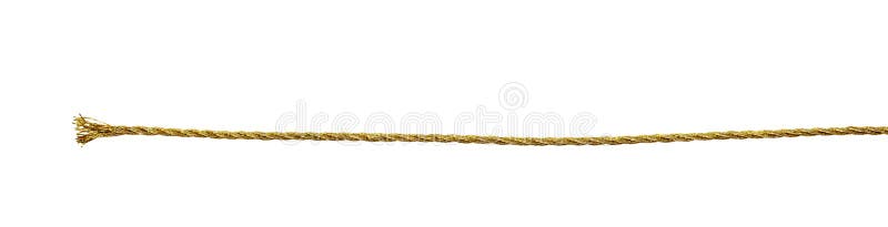 Golden metallic rope stock photo. Image of finish, lurex - 139835892