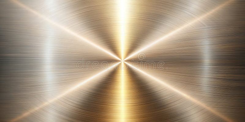 Golden Metallic Texture with Radial Gradient and Brushed Metal Effect ...
