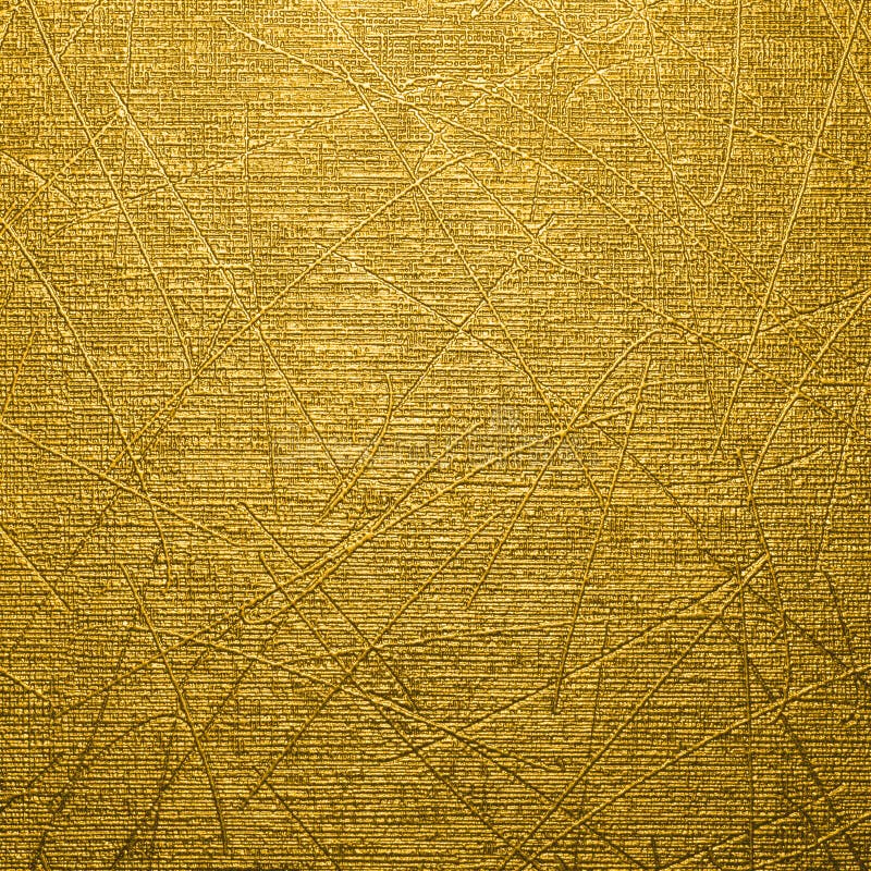 Yellow Textured Background with Scratches.Golden Metallic Texture ...