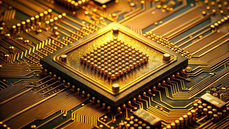Golden Microprocessor Architecture Detailed Macro View of CPU Circuitry ...