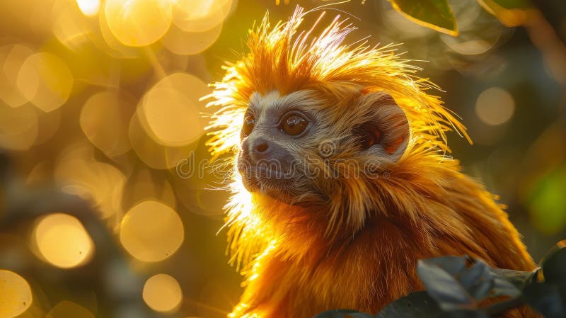 Monkey Family Grooming Forest Sunlight Stock Photos - Free & Royalty ...