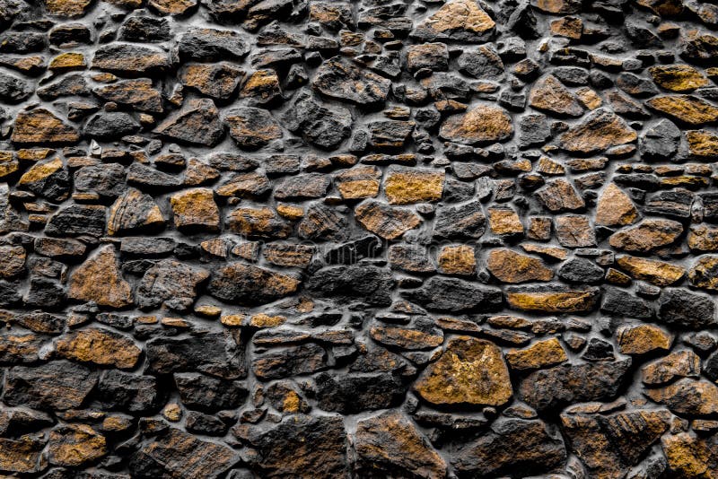 A Golden Monochromatic Stone Cladding Textured Background Wallpaper ...