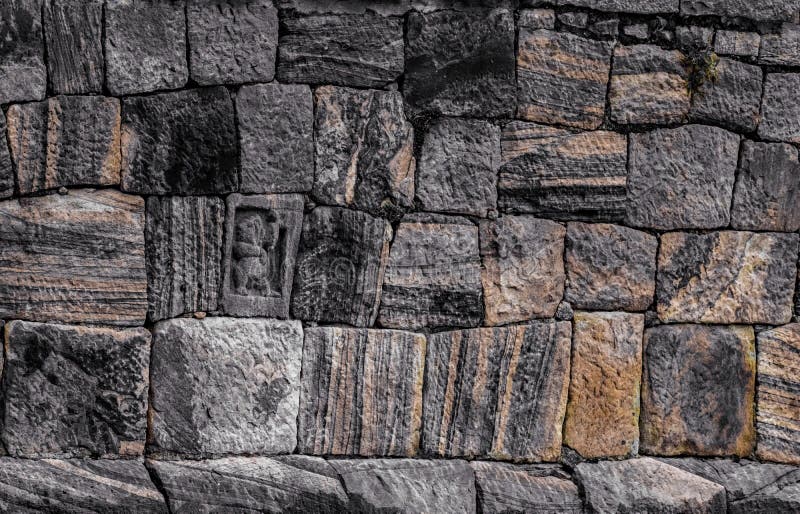 A Golden Monochromatic Stone Cladding Textured Background Wallpaper ...