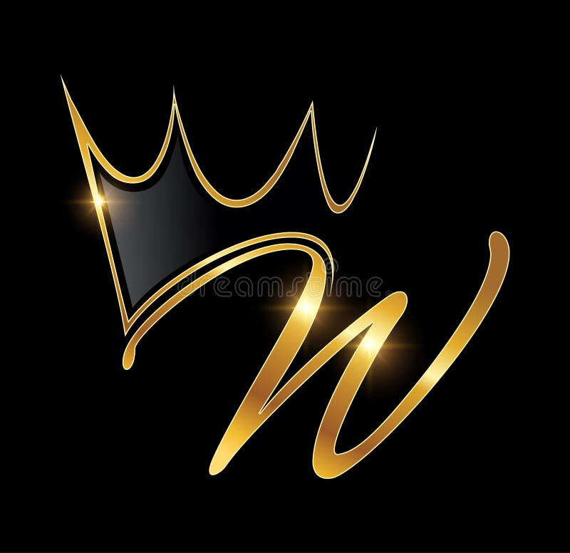 Gold Monogram Crown Logo Initial Letter Stock Illustrations – 19,116 Gold Monogram Crown Logo ...