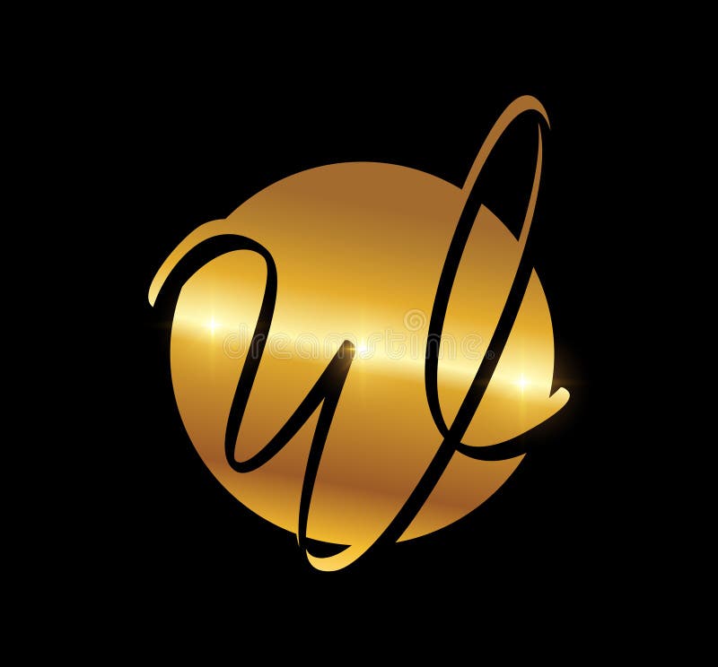 Golden Monogram Logo Initial Letter AS Stock Vector - Illustration of ...