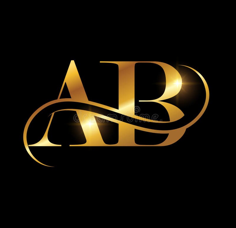 Letter Gold Monogram Ab Stock Illustrations – 314 Letter Gold Monogram ...